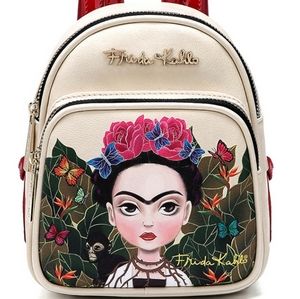 Bags | Cartoon Frida Kahlo Mini Backpack | Poshmark